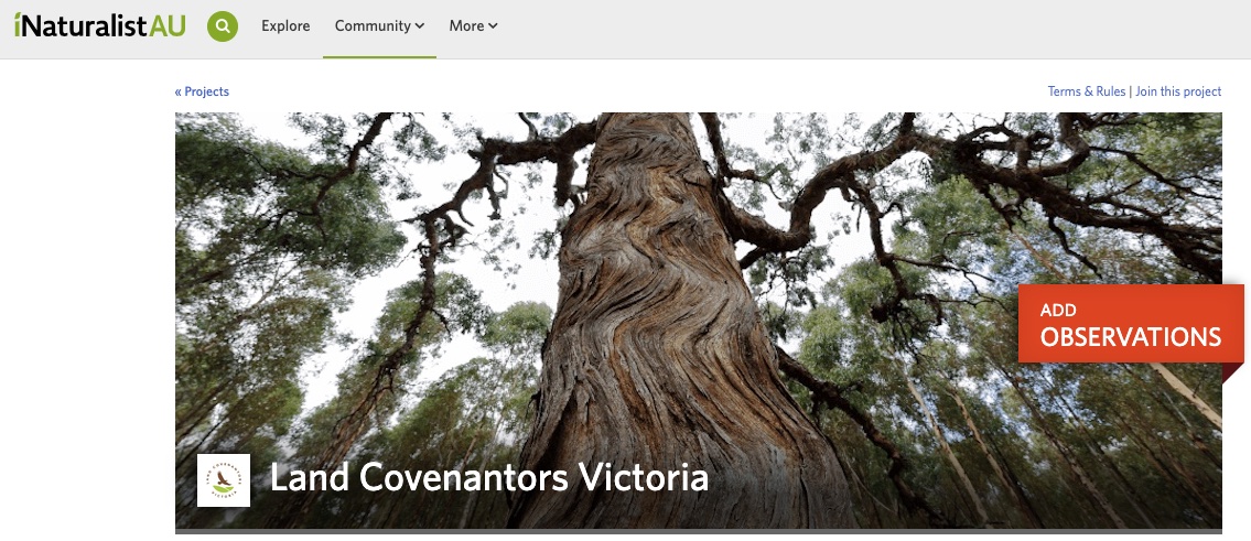 iNaturalist Project - Land Covenantors Victoria